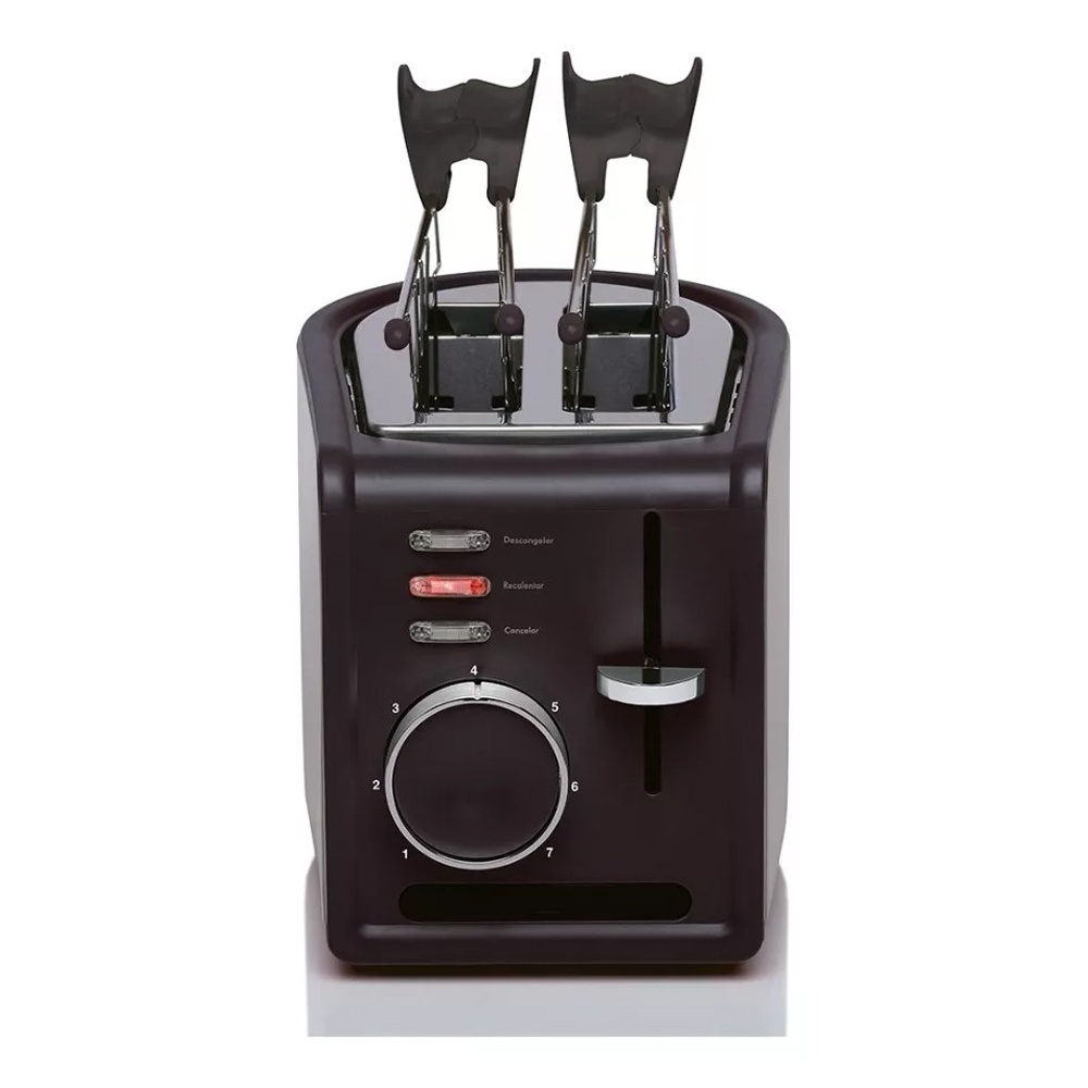 Tostadora Liliana Deluxe Tost Inox|Negra 900w | Rivera Hogar