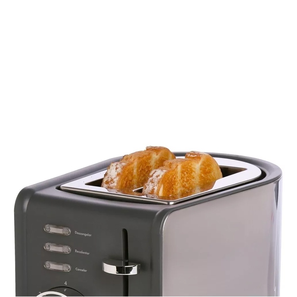 Tostadora Liliana Deluxe Tost Inox|Negra 900w | Rivera Hogar